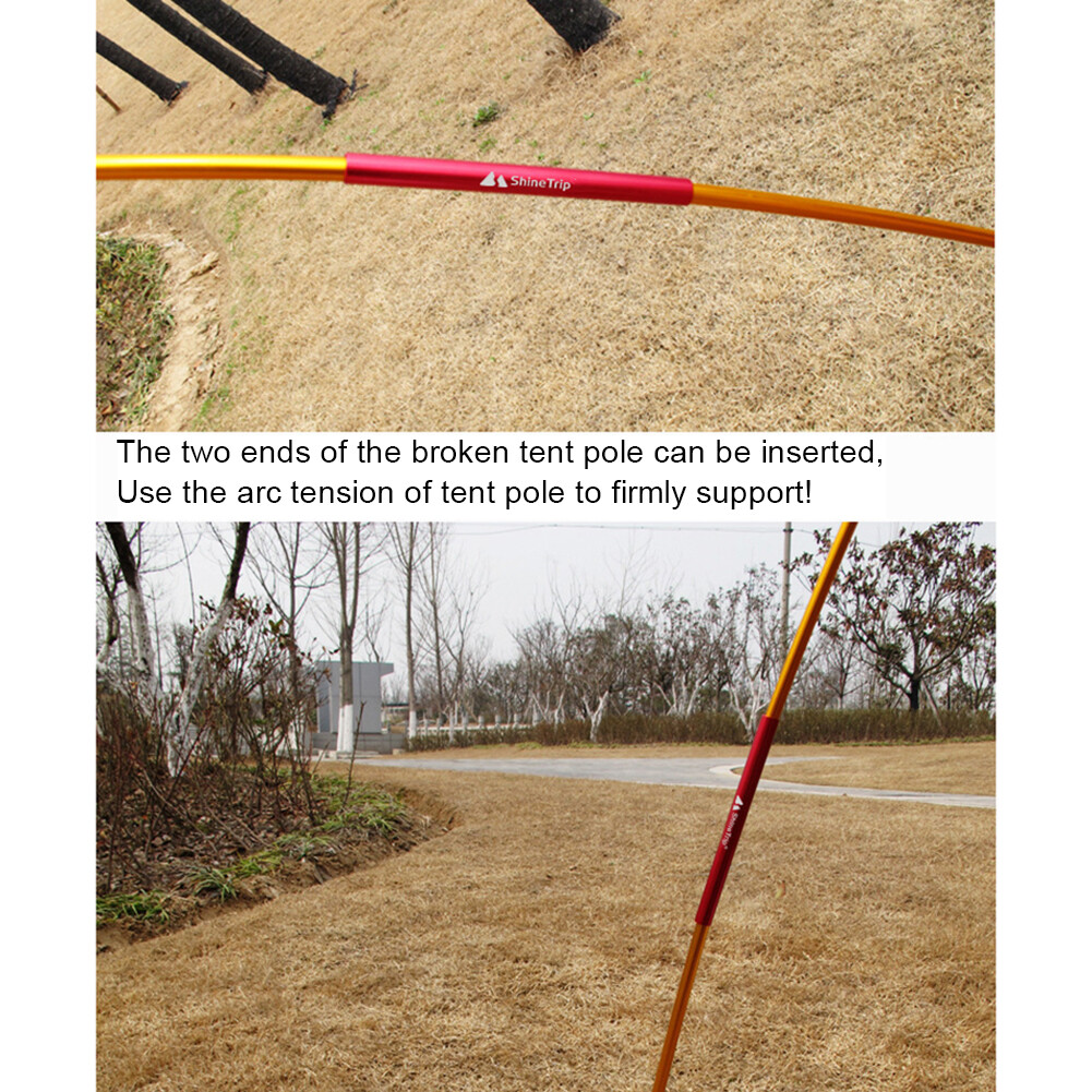 4pcs Connection Pipe Repair Mending Pipe Camping Tent Accessories (Red ...