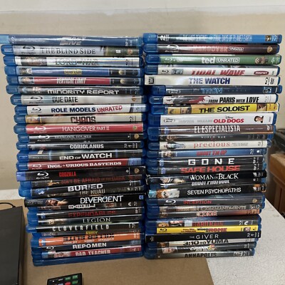 Lot of 57 vintage BLU RAY collection Of Classic dvds! Plus Blu Ray ...