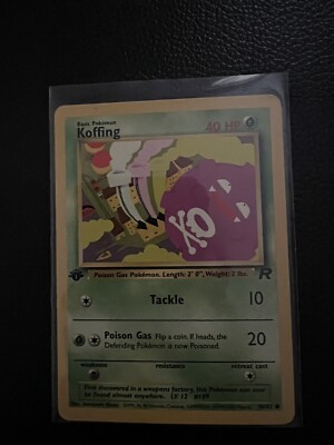 Pokémon TCG Koffing Team Rocket 58 Regular 1st Edition Common | eBay