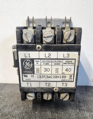 GE Contactor CR353AC3BH1BD 40 AMP 600V 3 Pole - GHB-81 | eBay