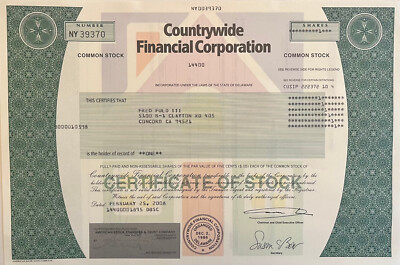 Countrywide Financial 2008 Financial Crisis subprime mortgage lender ...