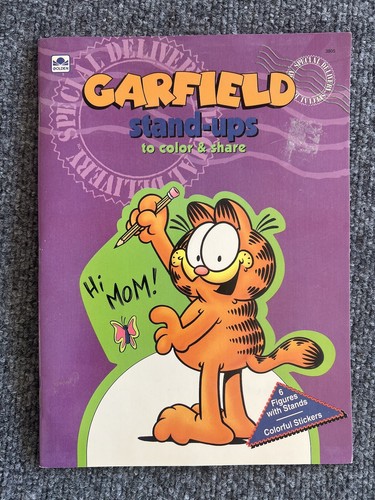 Garfield Stand-Ups To Color & Share 1992 Golden Activity Book Unused | eBay