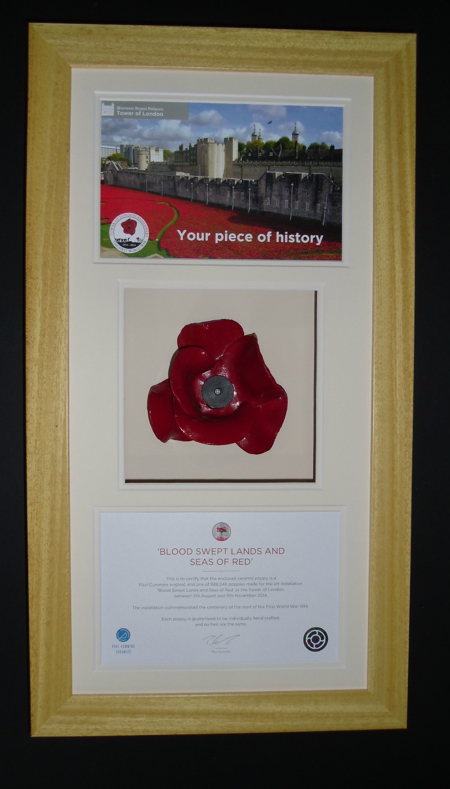 POPPY DISPLAY FRAME FOR TOWER OF LONDON WW1 CERAMIC POPPY | eBay UK