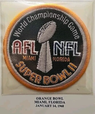 The Official NFL Super Bowl Patch Collection Super Bowl II Packers ...