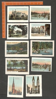 AOP Germany vintage poster stamps BOHMERWALD (10) | eBay