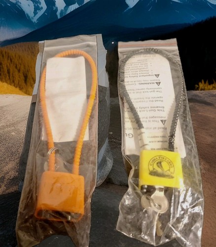 Lot of 2 - Cobra Cable Style Gun Locks - 7 " | eBay