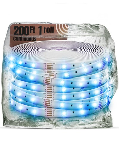 200ft Outdoor Led Strip Lights Waterproof IP68-1 Roll Continuous Heavy ...
