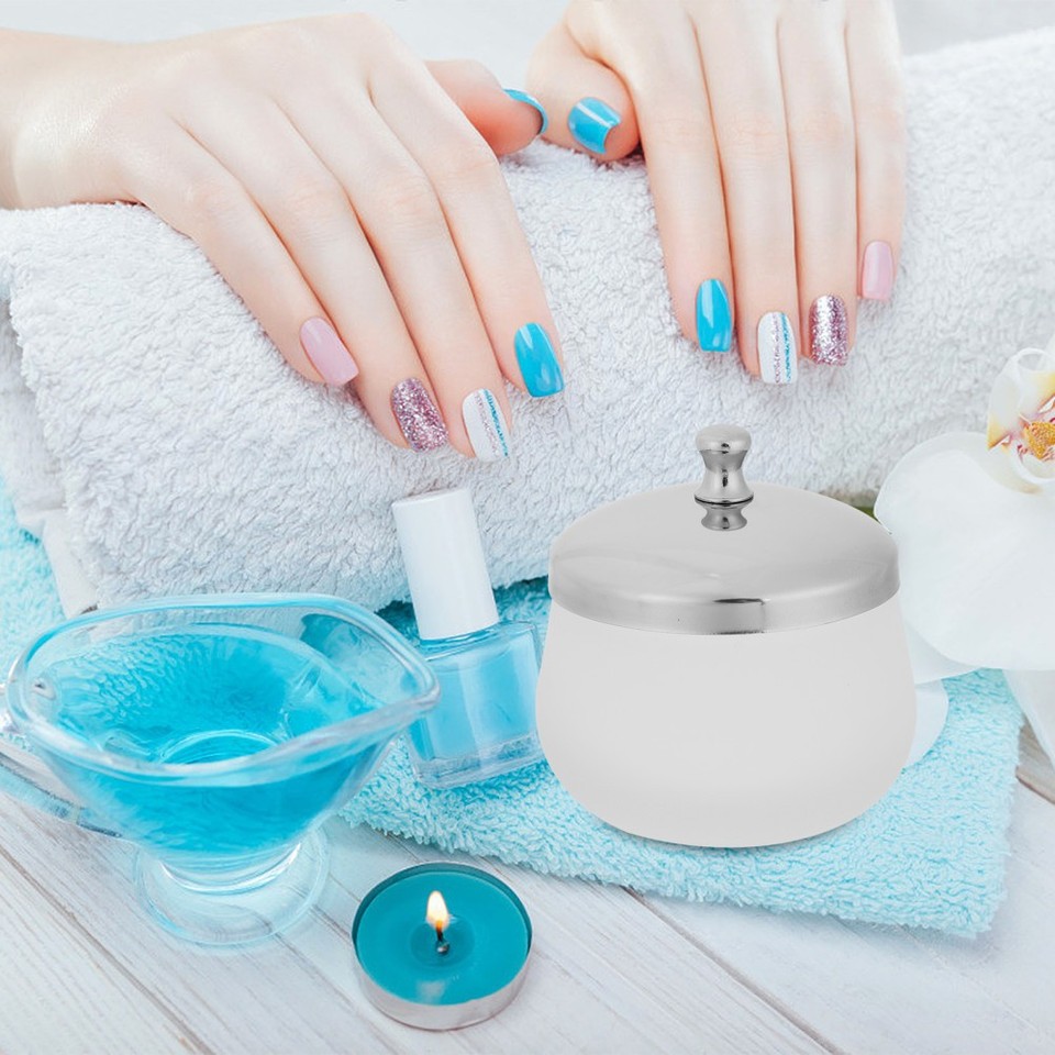 2 Pcs Nail Soaking Container Acrylic Liquid Dappen Dish Manicure Cup ...