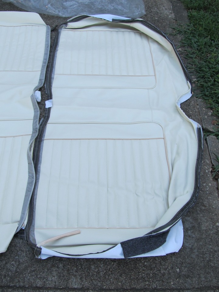 NEW Legendary 1969 69 Road Runner GTX REAR SEat Cover SET WHITE | eBay