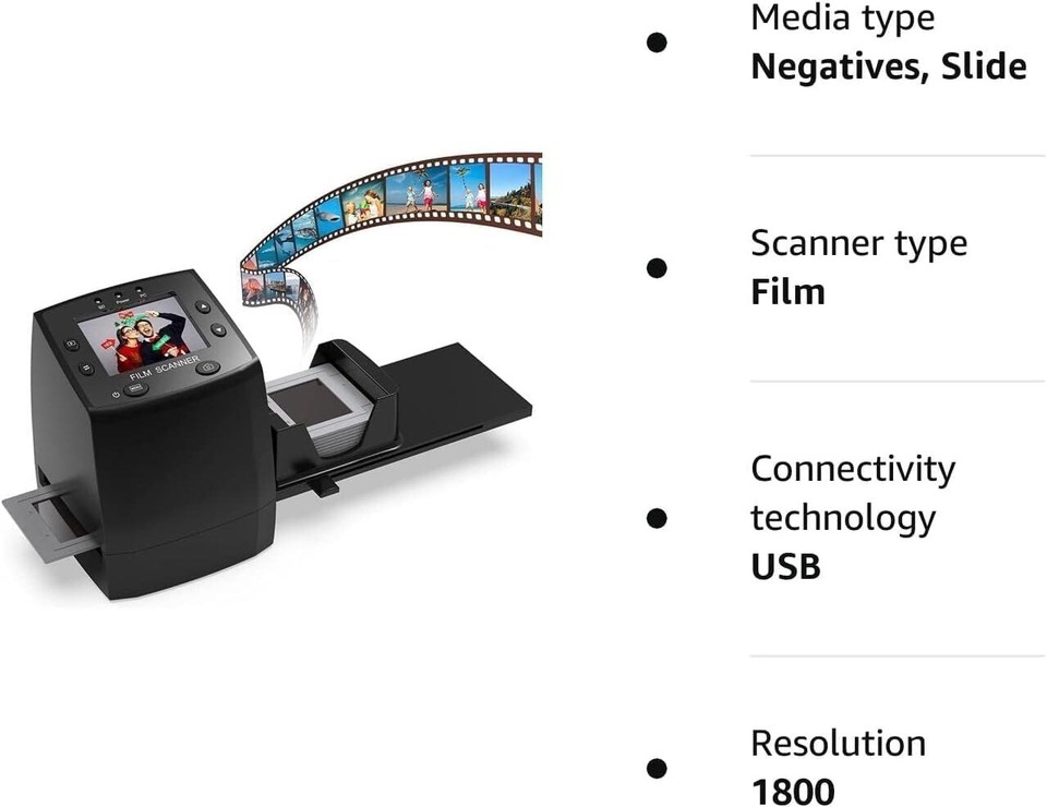 135 Film Negative Scanner Viewer Convert 35mm Films and Slides to ...