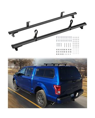 500LB Capacity Pickup Truck Topper Ladder Rack Camper Shell Roof Rack ...