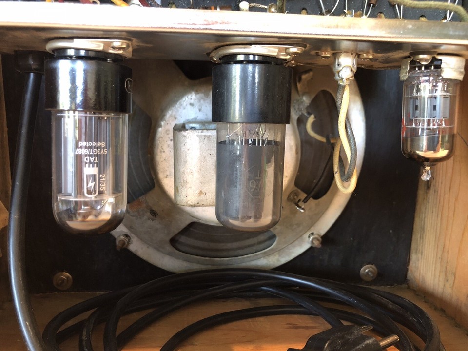 Vintage 1959 Fender Champ Tube Amplifier Amp Model 5F1 "SEE & HEAR ...