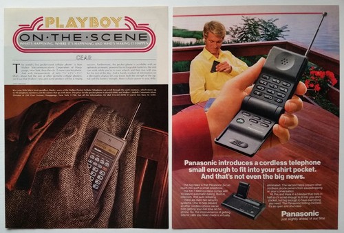 Cell & Flip Phone Ads Qty 2 1987/88 Panasonic & Walker Brands | eBay