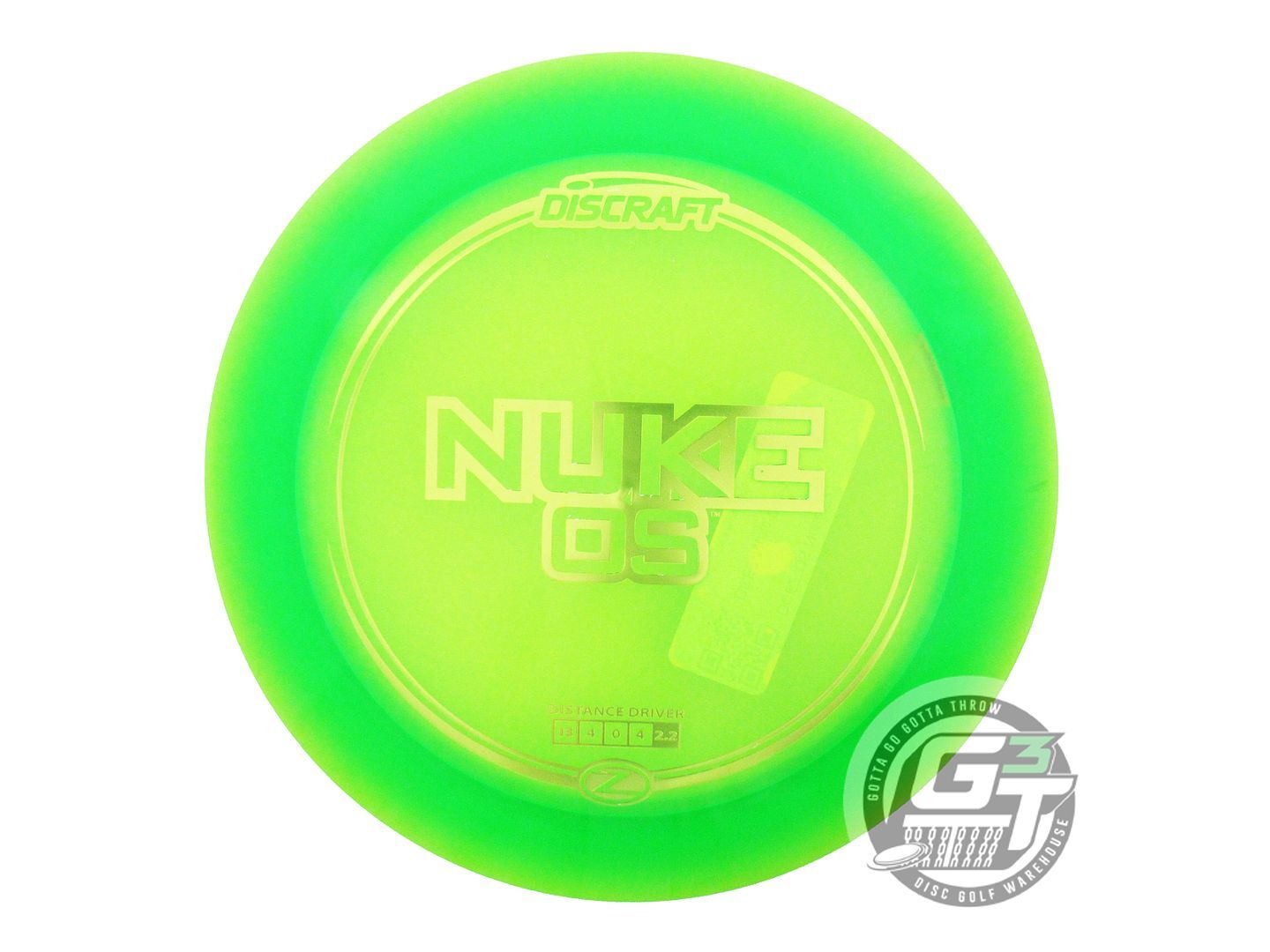 NEW Discraft Z Nuke OS 170-172g Green Lime Foil Distance Driver Golf ...