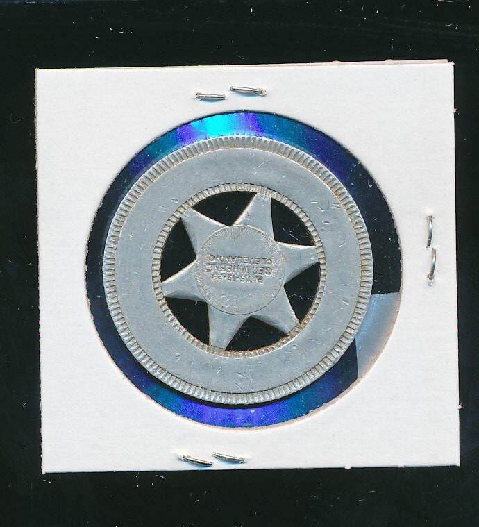 TYPER TOKEN PATENT 1923 GEORGE W. HEENE CLEVELAND - #6138 | eBay