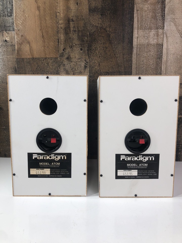 PARADIGM ATOM V2 ONE BOOKSHELF SPEAKER ~ TESTED & WORKING Condition | eBay