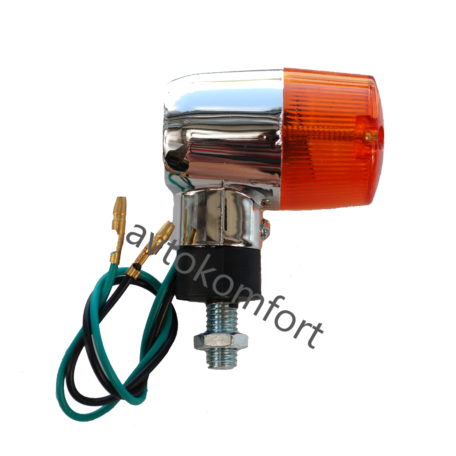 2x Motorcycle Chrome Metal Bullet Turn Signal Light Indicator For ...