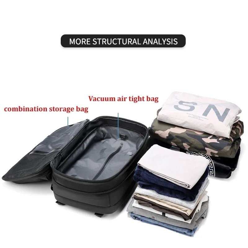 Air back Style Vac Pack Vacuum Bag Compression Backpack Luggage ...