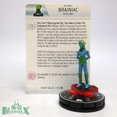 Heroclix Superman / Wonder Woman set Brainiac (entity) #063 Chase ...