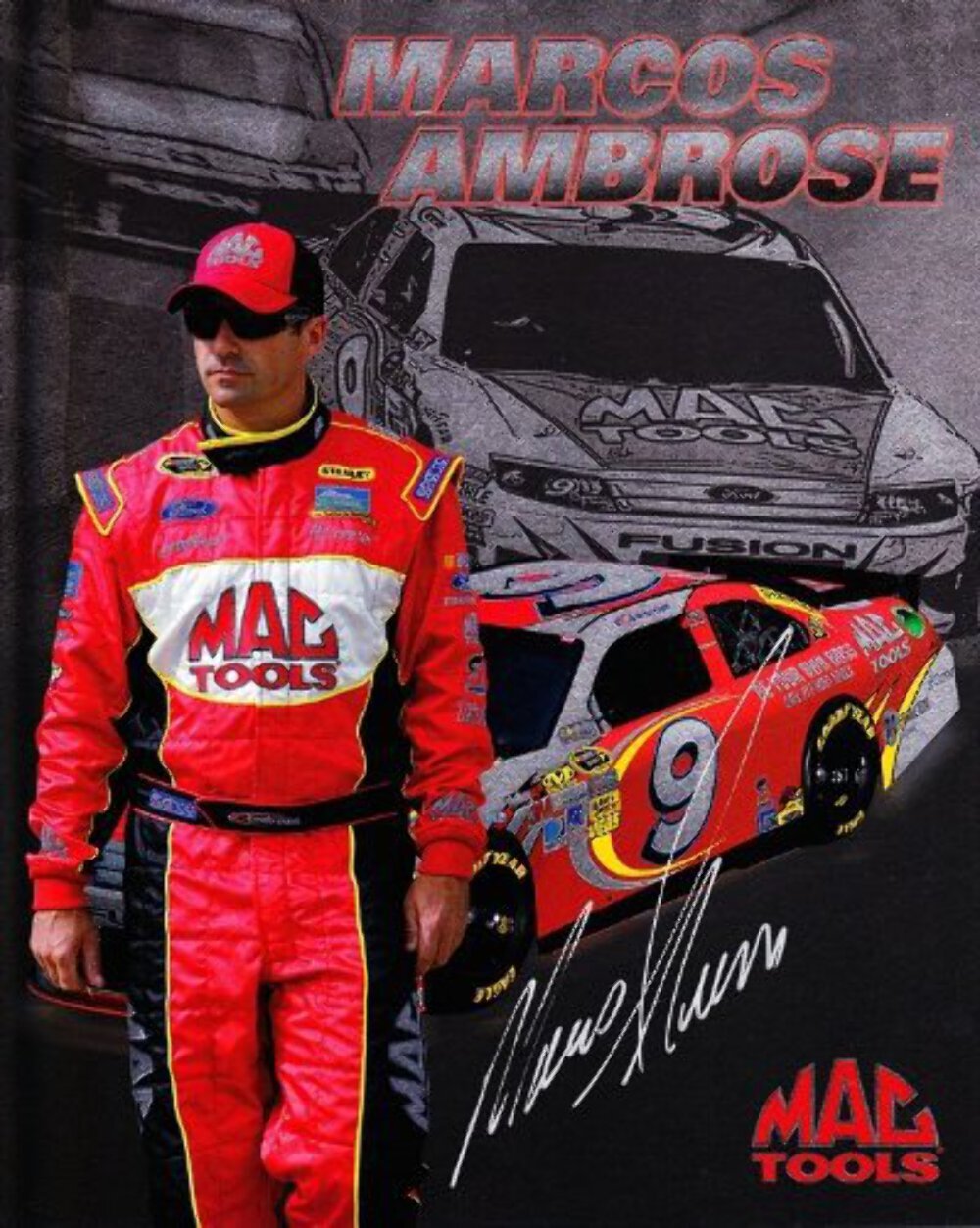 AUTOGRAPHED 2012 Marcos Ambrose #9 Mac Tools Racing Team (Petty ...