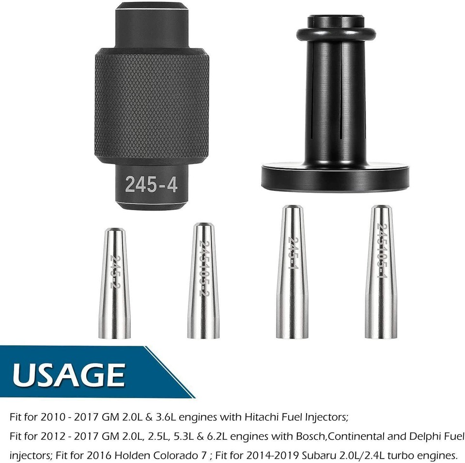 Fuel Injector Seal Install Tool Kit EN-49245 EN-51105 For GM 245 Subaru ...