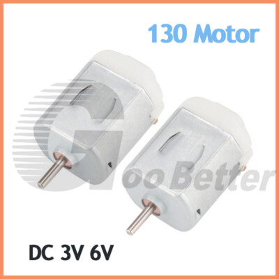 Mini 130 Toy Motor Small Electric DC Motor 3V 6V 16500RPM Arduinos ...