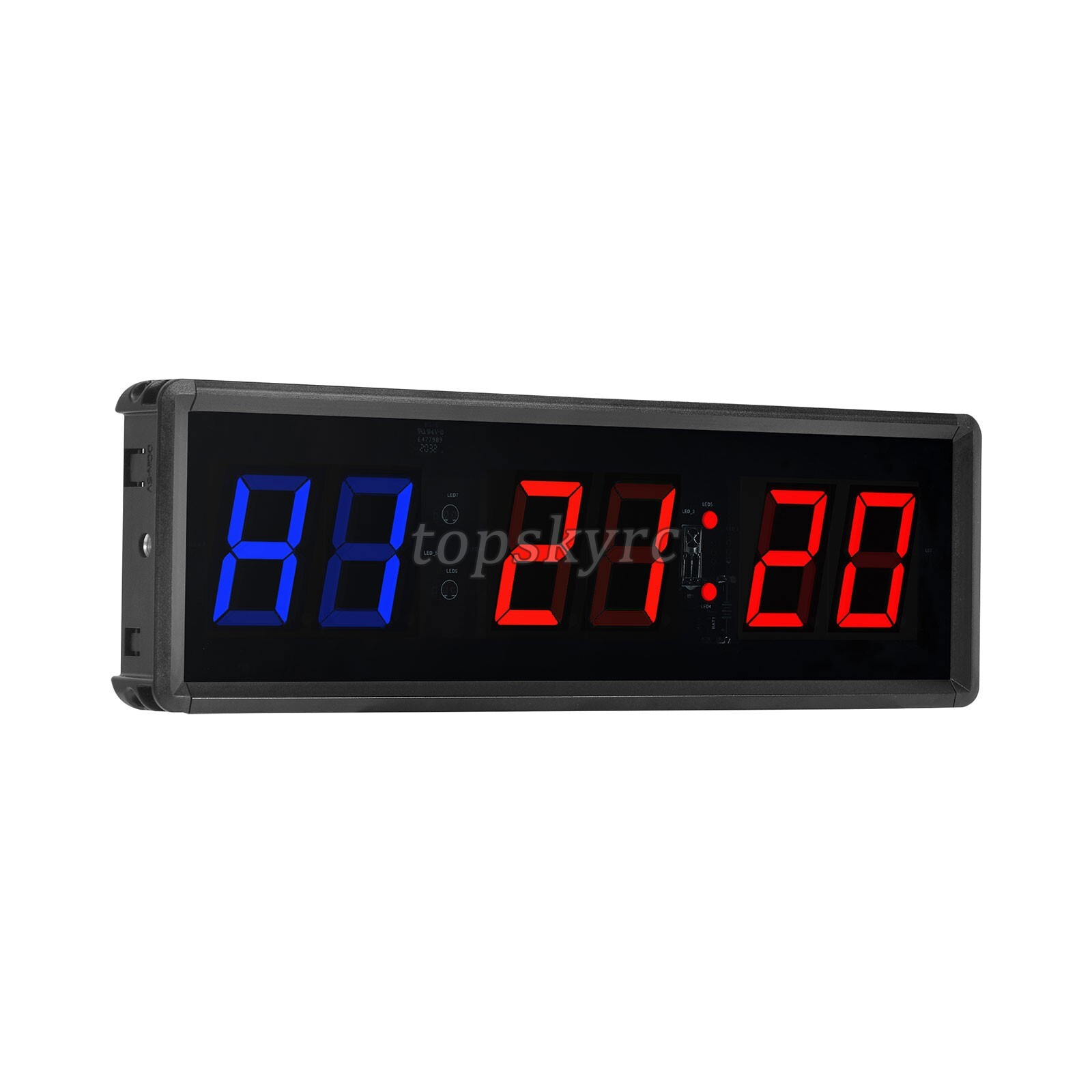 1.5" 6-Digit Gym Timer Clock Interval Timer Stopwatch Timer f/Gym Home ...