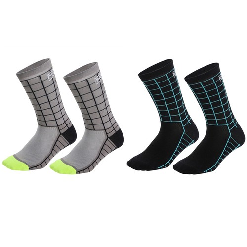 2 Pairs Cycling Socks Riding Bicycle Bike Sports Ankle Socks XC MTB ...