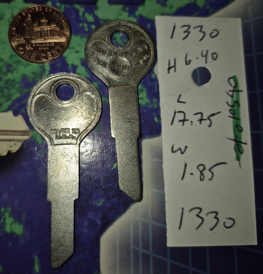 Obsolete Key Blank Ilco # 1330. | eBay