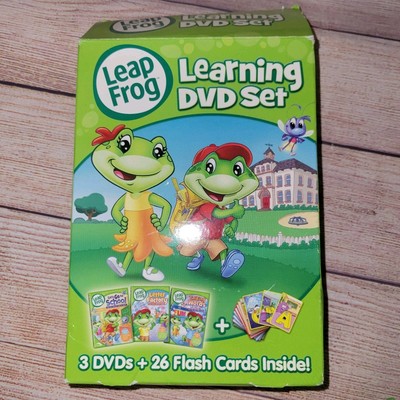 Leapfrog Learning New DVD Set Children Reading 3 DVDs MIssing Cards 2-6 ...