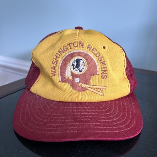Vintage 1980s Washington Redskins Snapback Hat NFL Made USA Mesh Maroon ...