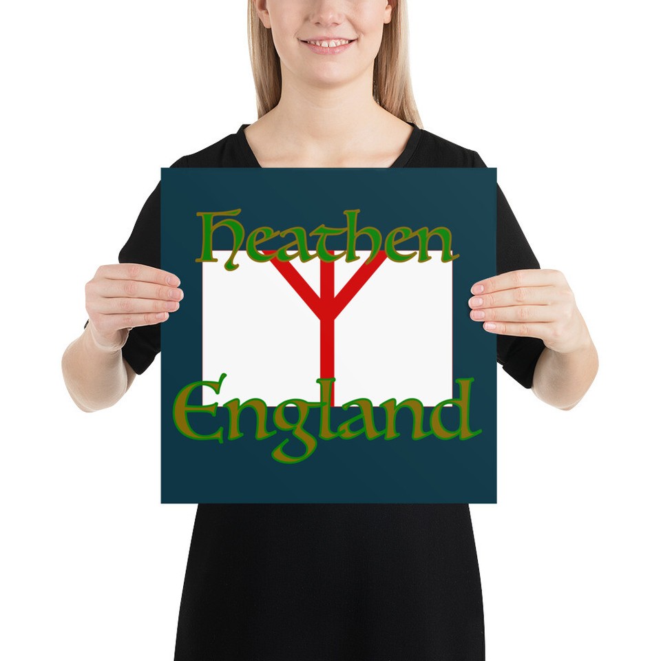 "Heathen England" Poster Asatru Flag Saxon Viking Pagan Wiccan | eBay