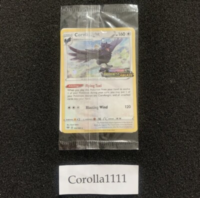 Pokemon Card Corviknight 156/189 Stamped & Sealed Promo Card Darkness ...