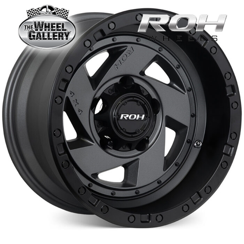 ROH Vulcan 17x9 6/139.7 Matt Black Graphite Set of Alloy Wheels | eBay ...