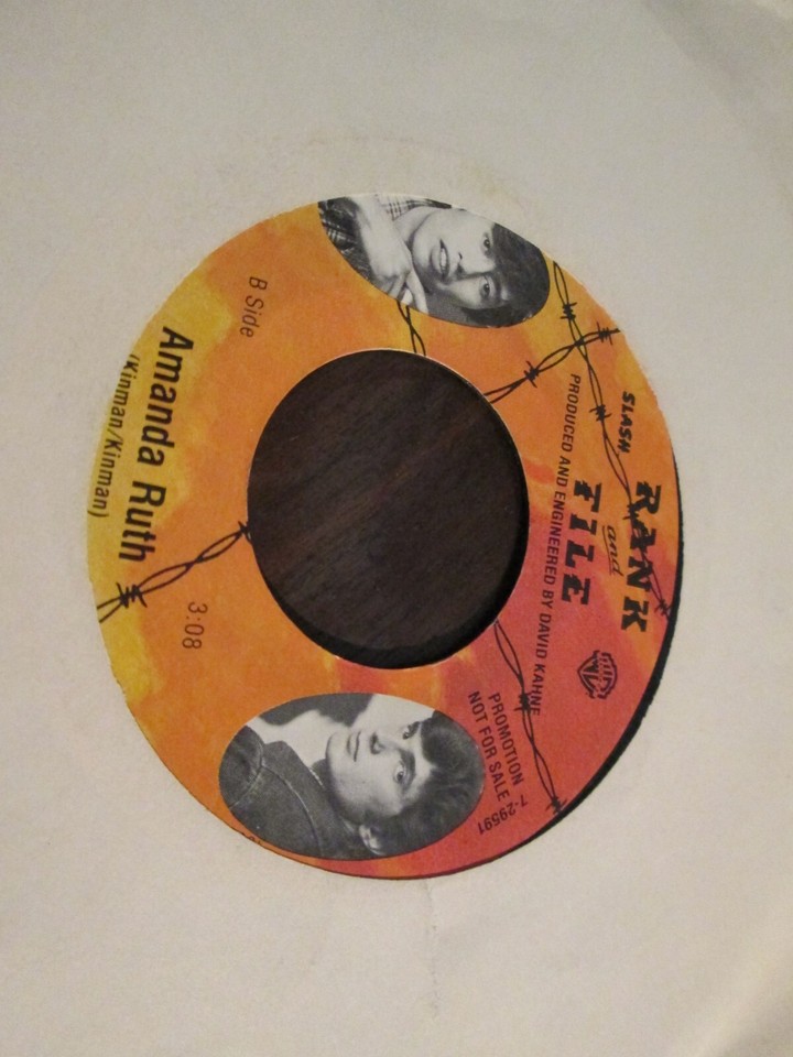 Rank and File - Amanda Ruth Orig USA PROMO 45 | eBay
