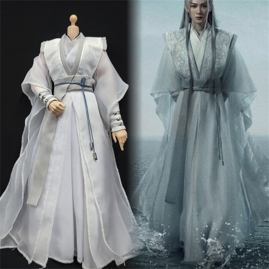 1/6 Chinese Ancient Hanfu Clothes robe Dress Costume Suit For 12inch ...
