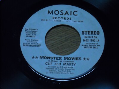 HALLOWEEN 45. CLIF & MARTY. MONSTER MOVIES. | eBay