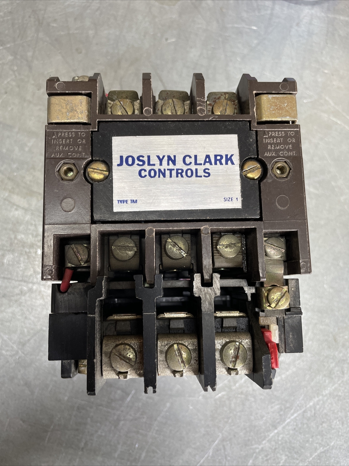 JOSLYN CLARK T13U031 CONTACTOR 27 Amps Size 1 600V with 120V Coil~ USED ...