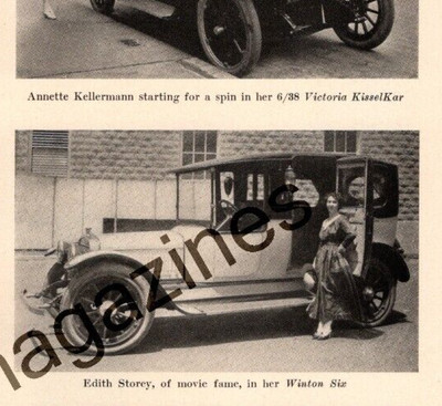 1917 Winton Six Limousine owner Edith Storey from Theatre Magazine ...