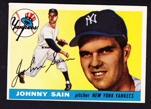 1955 TOPPS #193 JOHNNY SAIN YANKEES | eBay