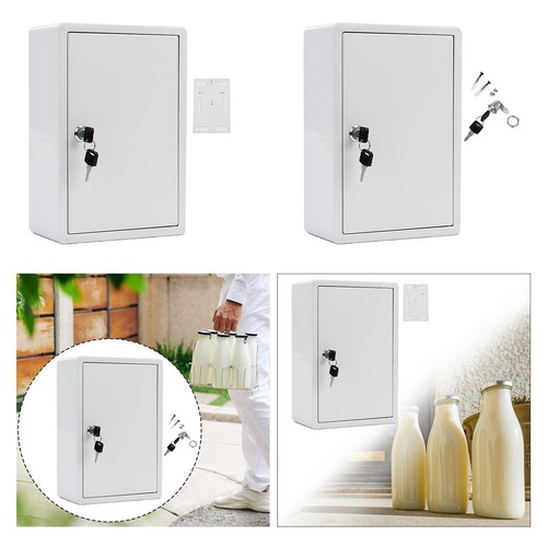 Mounted Milk Box with Lock, Milk Container, 20cm x 11cm x 30cm ...