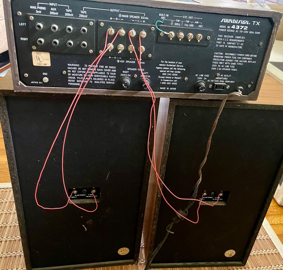 soundesign 4372 receiver with Realistic Nova 5 speakers | eBay