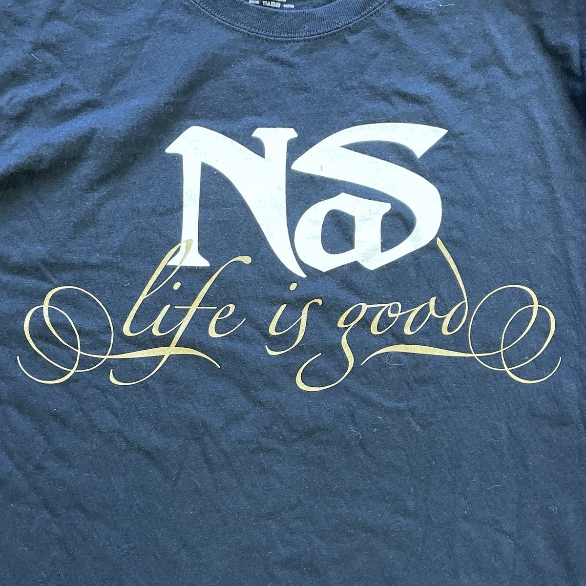 Nas Logo Long Sleeve Shirt Classic Hip Hop Rap Nasir Jones Nas