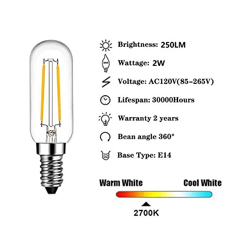 E14 25w Led Bulb 2700k Warm White 250lm Clear Glass Vintage Led ...