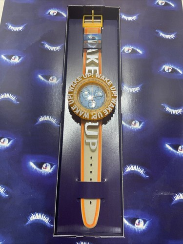 Swatch Aqua Chrono Watch WAKE UP SBZ104 by Spike Lee Box Set Special ...