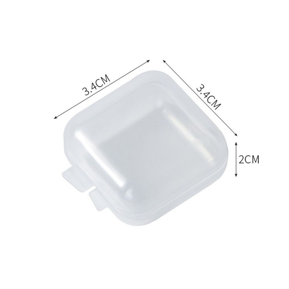 100 Pcs Finishing Jewelry Storage Case Square Plastic Case Earring Ring ...