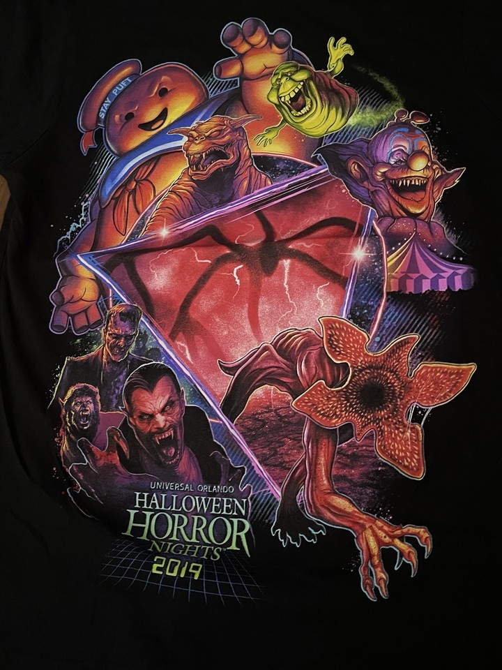 Universal Studios Orlando Halloween Horror Nights 2019 XS T-Shirt Stay Puff | eBay