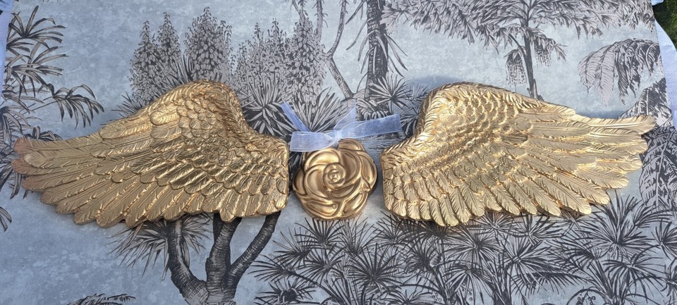 ONE PAIR CHIC ANGEL WINGS WALL HANGING ART | eBay