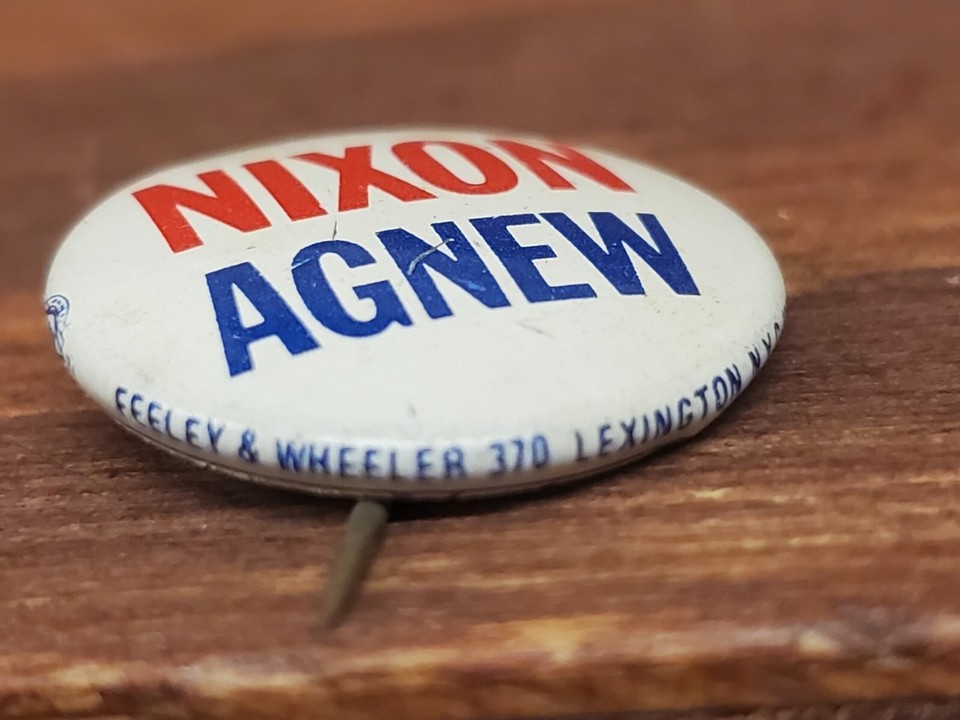 10 Vintage Nixon Agnew Presidential Campaign Buttons Pin Back Original ...