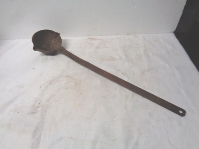 Large vintage iron steel casting lead ladle--26 1/2 inches loong | eBay